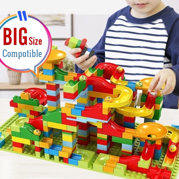 Jual PRAKTIS WD Marble Race Run 168pcs Bulding Blocks Balok Susun Track ...