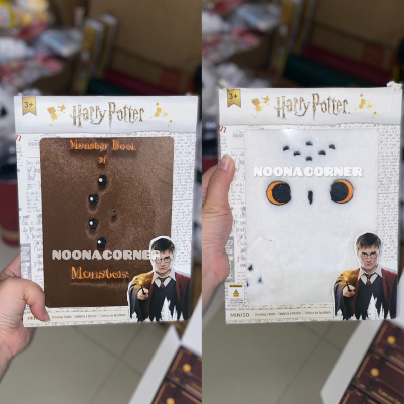 Jual Miniso x Harry Potter ‼️ Drawing Tablet LCD Monster Book & Hedwig ...
