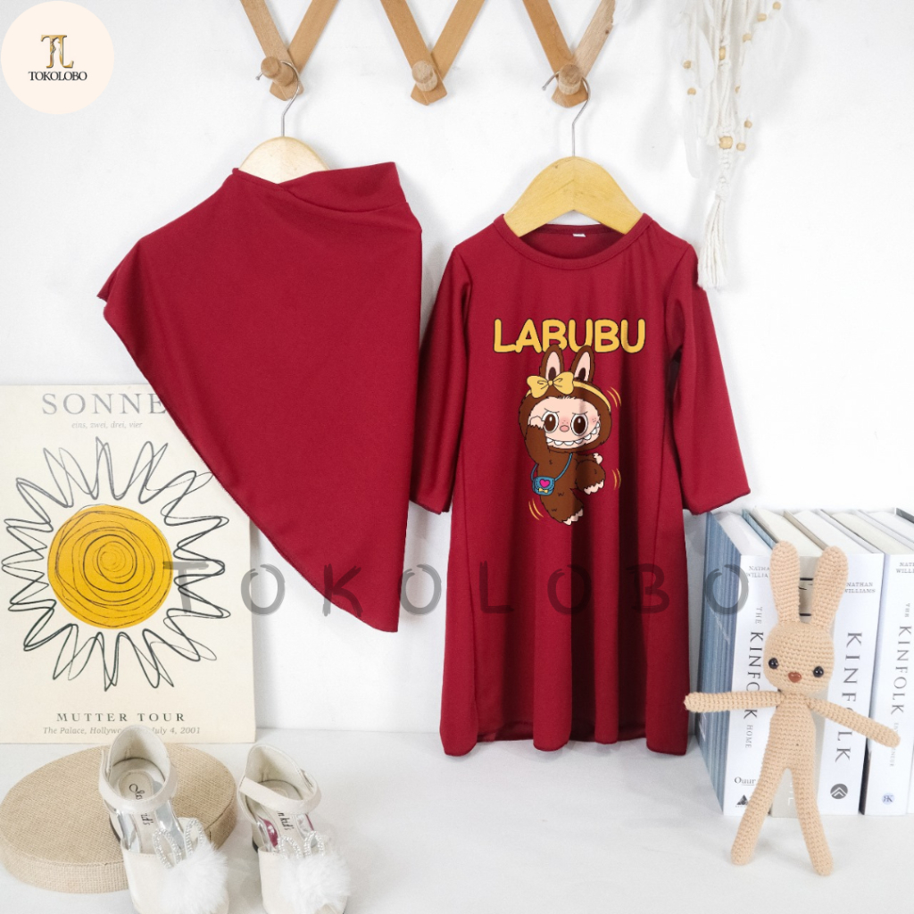 Jual Tokolobo 8.8 GRAND FASHION SALE GAMIS ANAK AFRA LABUBU DTF + HIJAB ...