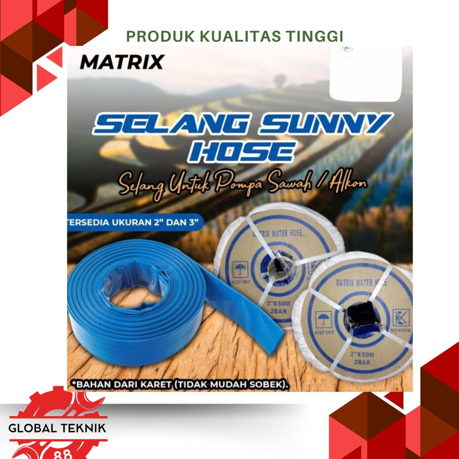 Jual MATRIX Selang Sunny Hose 3 Inch 50 mtr 3 Dim Selang Irigasi Sawah ...