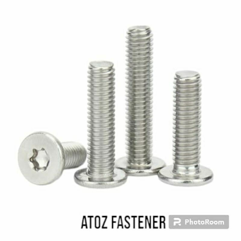 Jual Baut L BINTANG ULTRA THIN HEAD M8 X 30 Baut Soket Super Tipis/ Baut FLAT Stainless Steel ...