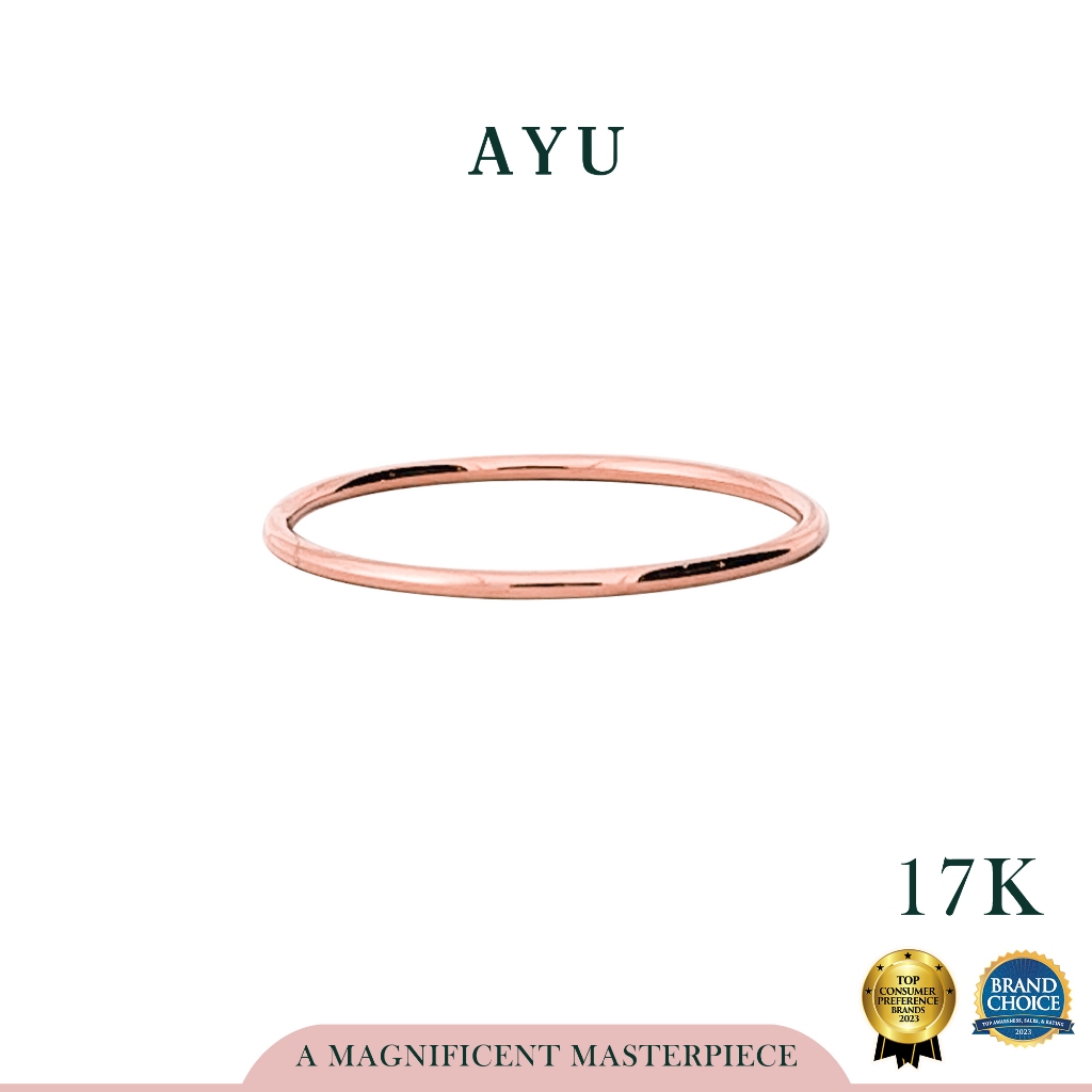 Jual AYU Cincin Emas - Golden Benang Ring 17k Rose Gold | Shopee Indonesia