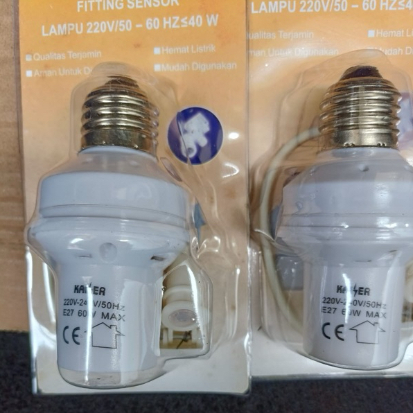 Jual Fitting Lampu Sensor Cahaya Otomatis Kaiser | Shopee Indonesia