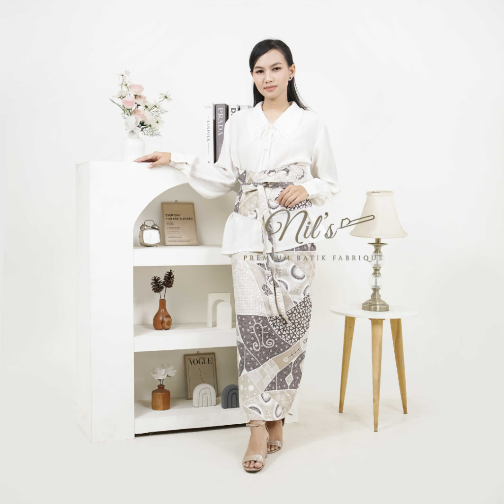Jual (FREE RING) One set Batik Kondangan Bridesmaid Rok Lilit & Obi ...
