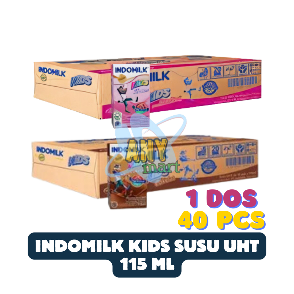 Jual Indomilk Kids Susu UHT 115mL DOS (40pcs) | Shopee Indonesia