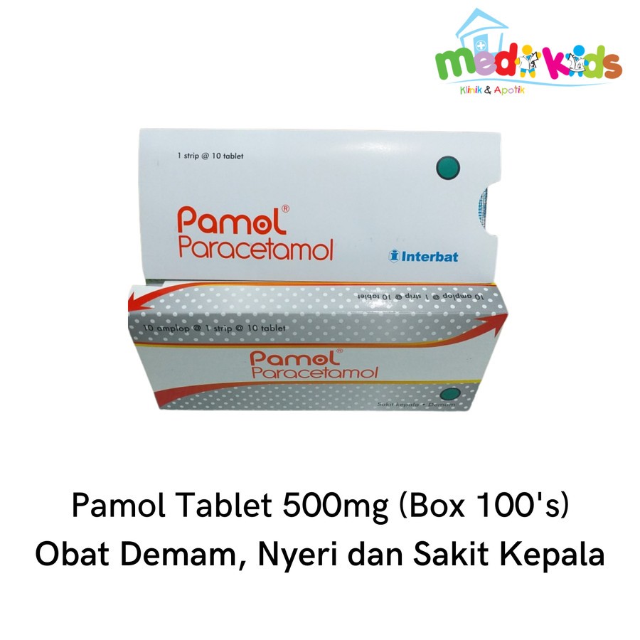 Jual Pamol Tablet Paracetamol 500 mg Strip (10 tablet) | Shopee Indonesia