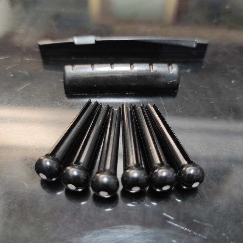 Jual Bridge, saddle, Nut, pin Gitar Akustik, akustik elektrik, warna ...