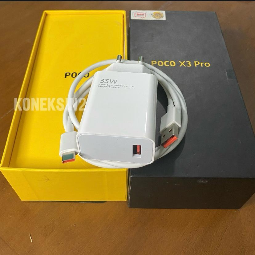 Jual CHARGER ORIGINAL POCO X3 PRO 33 WATT USB TYPE C MI TURBO | Shopee ...
