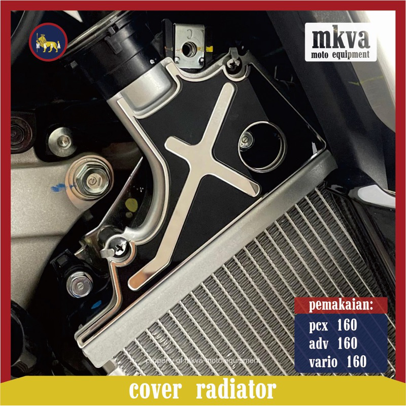 Jual COVER LEHER RADIATOR BLACK SERIES HONDA (VARIO PCX ADV STYLO) Garnish Leher Radiator Honda ...