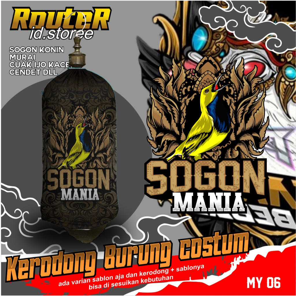 Jual Kerodong Sogon/Kerodong Burung SOGON MANIA Bahan High Quality Bisa ...