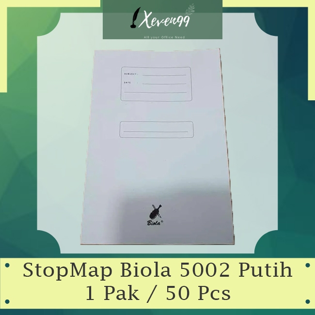 Jual Stopmap Biola 5002 Putih (1 Pak / 50 Pcs) | Shopee Indonesia