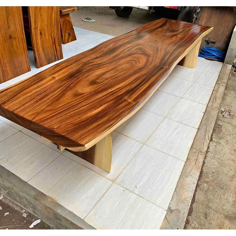 Jual Meja Pendek Lesehan Kayu Trembesi Ruang Tamu Minimalis | Shopee ...