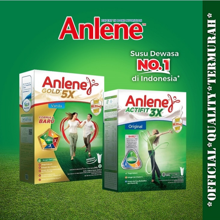 Jual Anlene Actifit 3X Anlene Gold 5X Susu Bubuk Dewasa Original ...