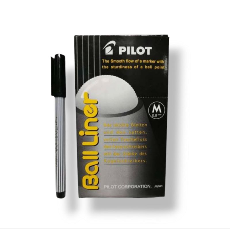 Jual Pulpen ballpoint Pilot Ball Liner 0.8mm (1 pcs) | Shopee Indonesia