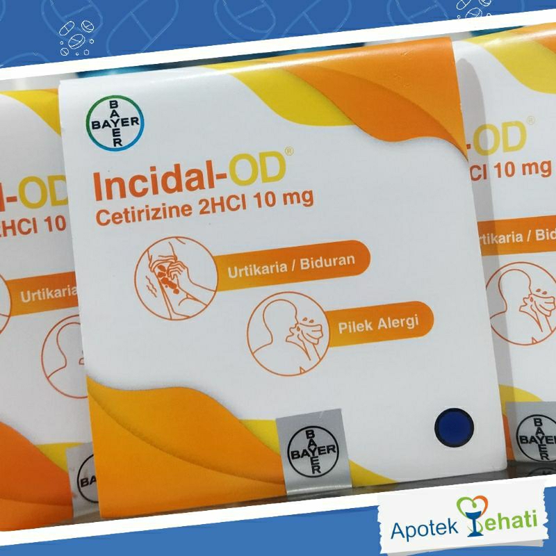 Jual Incidal - OD per Strip isi 4 Tablet Obat Alergi | Shopee Indonesia