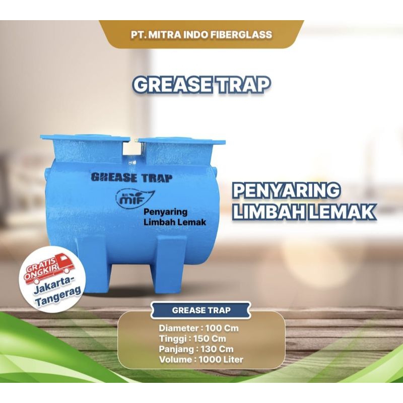 Jual Grease trap 1000 liter bio mif | Shopee Indonesia