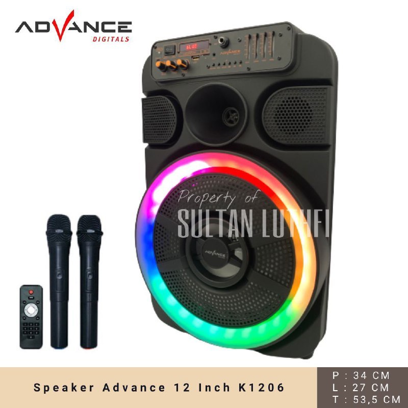 Jual Speaker Advance 12 Inch K1206 | Shopee Indonesia