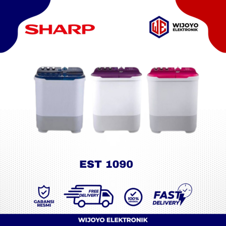 Jual MESIN CUCI SHARP EST 1090 10 KG 2 TABUNG 1090 10KG DOLPHINWAVE ...