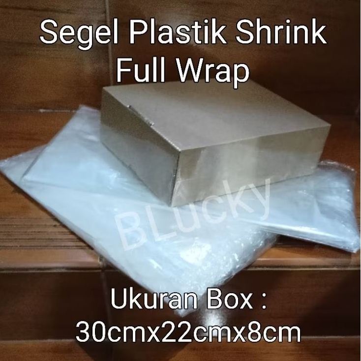Jual 50pcs Segel Plastik Shrink Full Wrap Ukuran Lebar 33cmx46cm Untuk ...