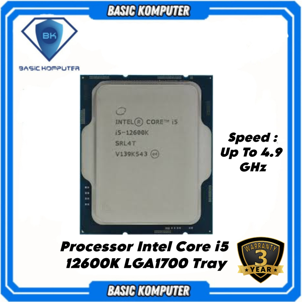 Jual PROCESSOR INTEL CORE i5 12600K TRAY SOCKET 1700 | Shopee Indonesia