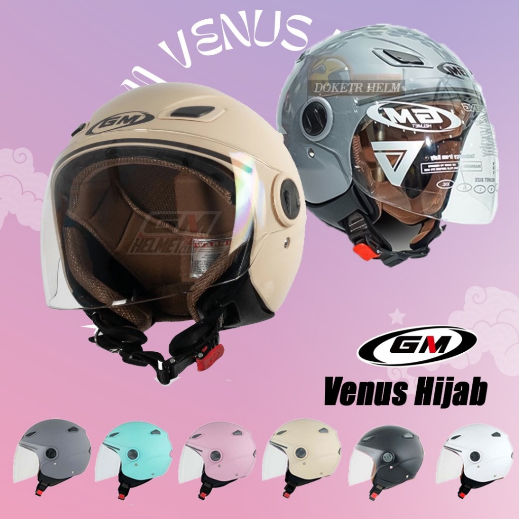 Jual HELM GM HIJAB VENUS ORIGINAL SERIES SNI | Shopee Indonesia