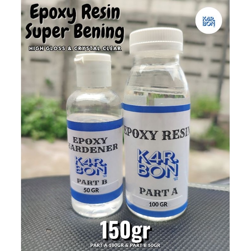 Jual Resin Epoxy Super Bening 150gr High Gloss | Shopee Indonesia