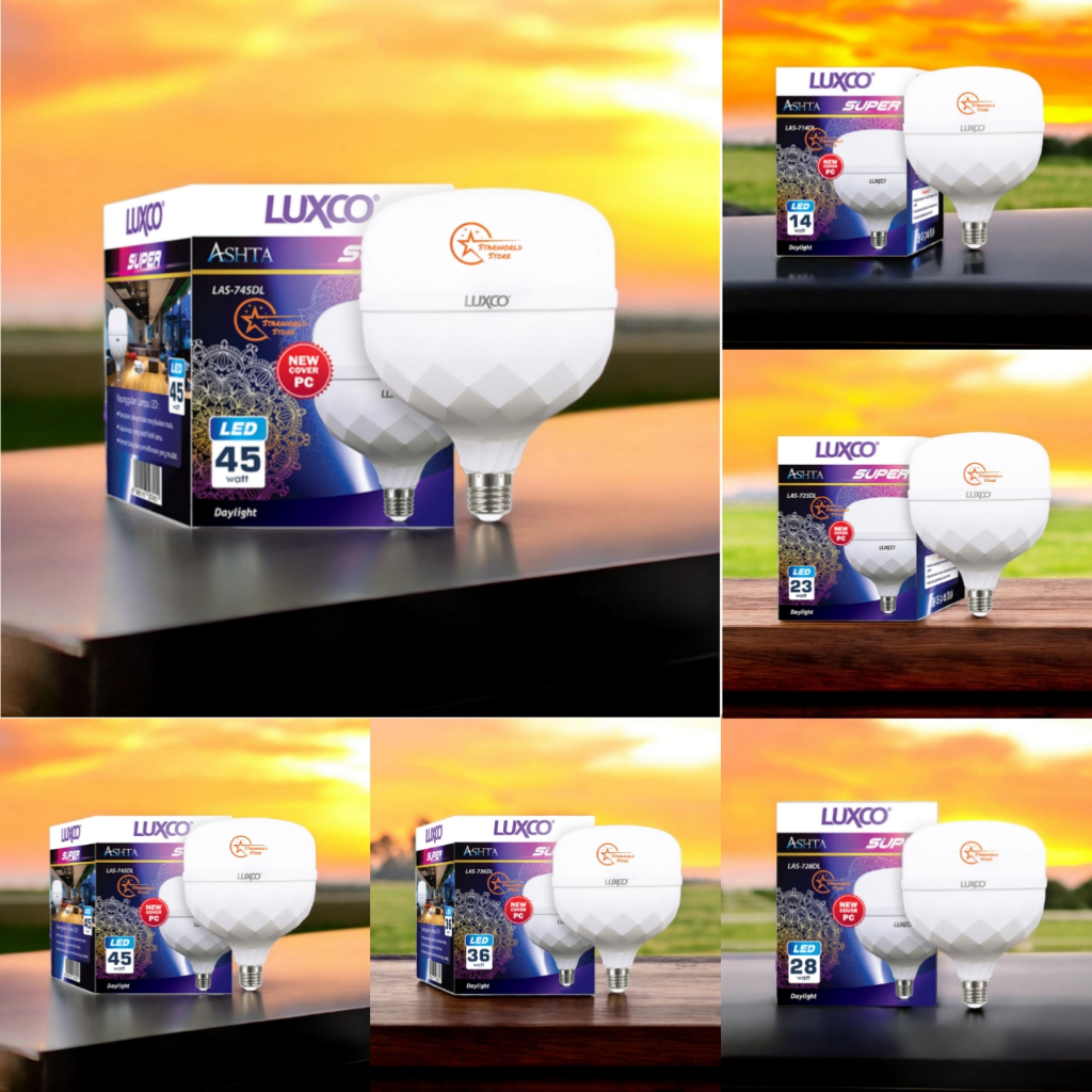 Jual Lampu LED LUXCO ASHTA Super Terang T-Bulb Series Platinum Garansi 1 Tahun - Cahaya Putih ...