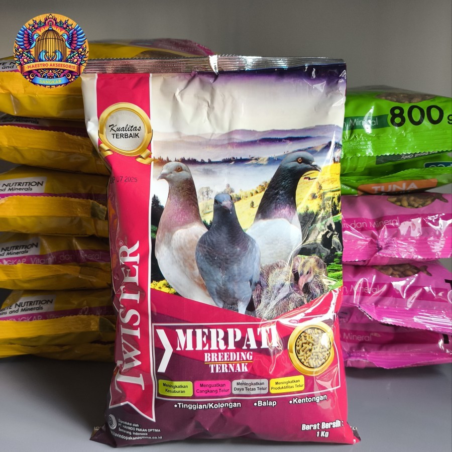 Jual TWISTER MERPATI TERNAK VOER PAKAN BURUNG MERPATI Breeding 1kg ...