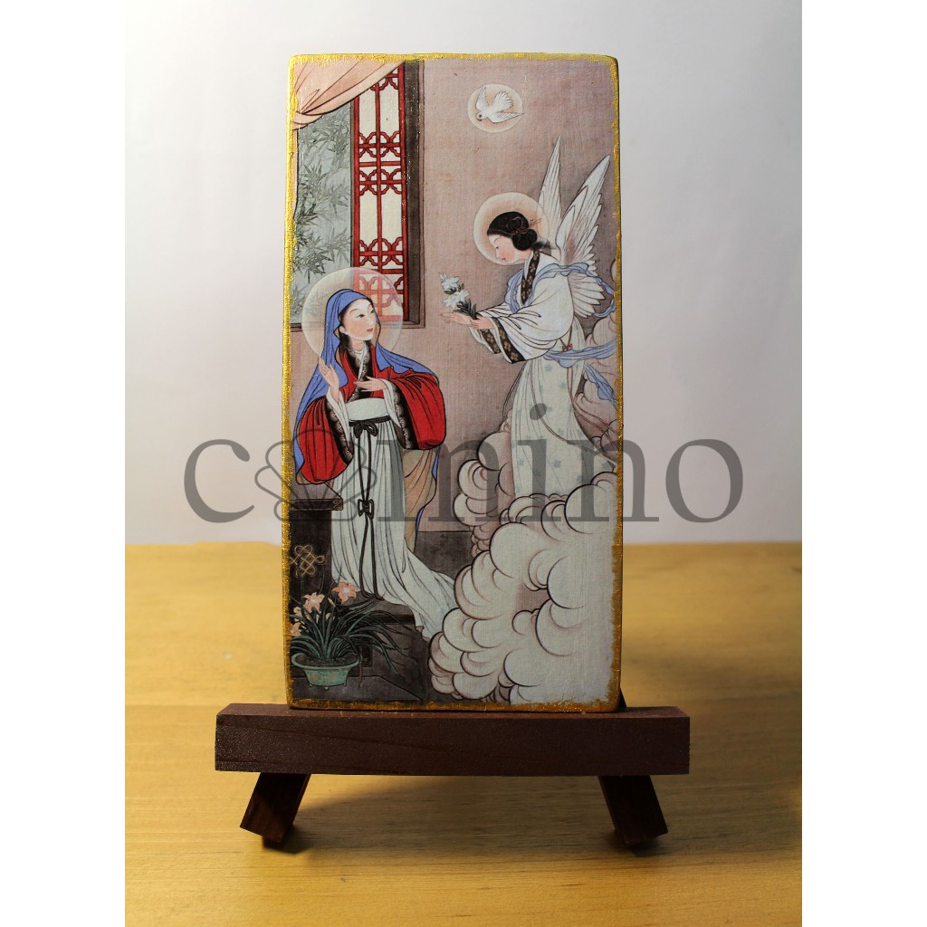 Jual Ikon Maria Malaikat Gabriel Anunsiasi Kabar Sukacita Annunciation ...