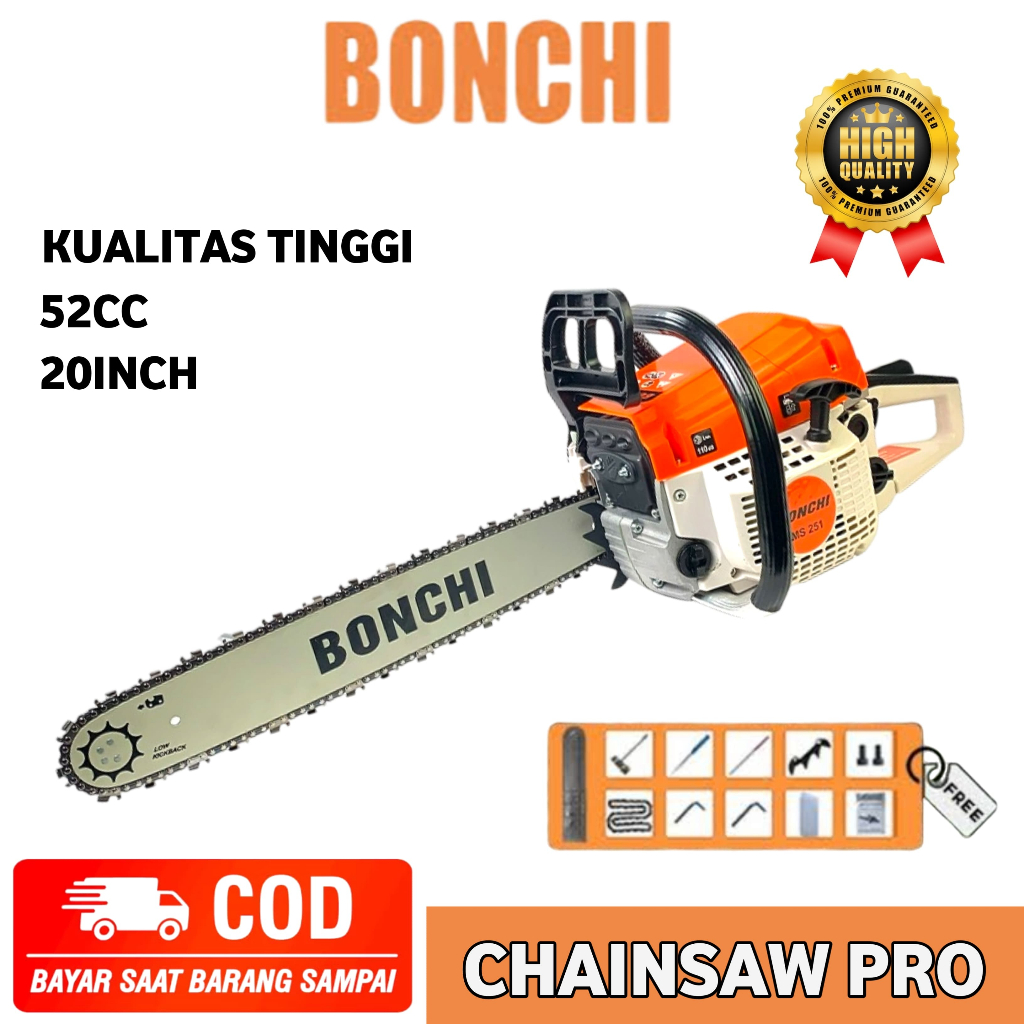 Jual Mesin Potong Kayu 58CC 20/22/24" Chainsaw 2Tak Untuk /Gergaji Mesin/Mesin Gergaji Kayu ...