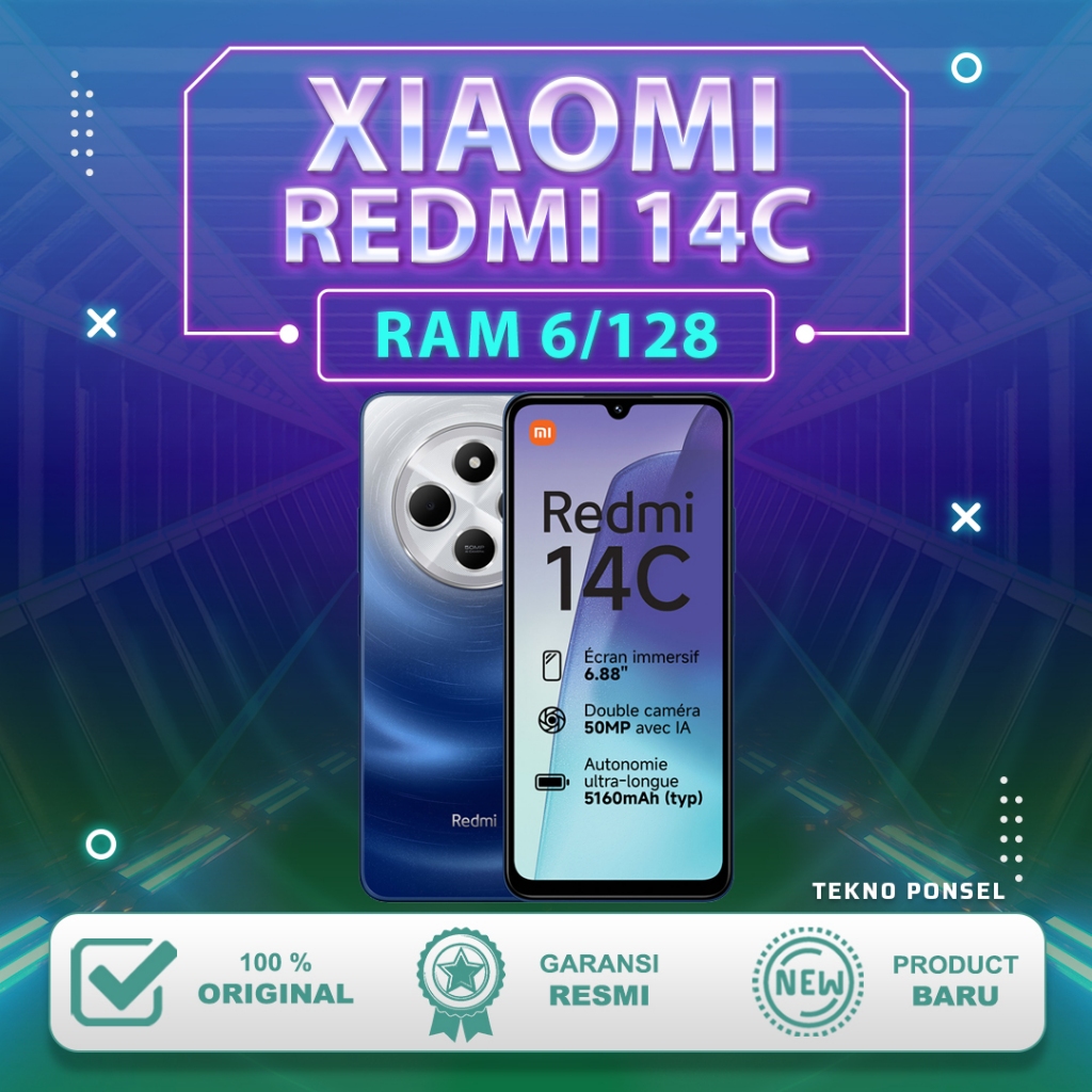 Jual Xiaomi Redmi 14 C Smartphone [6 GB/ 128 GB] Garansi Resmi | Shopee ...