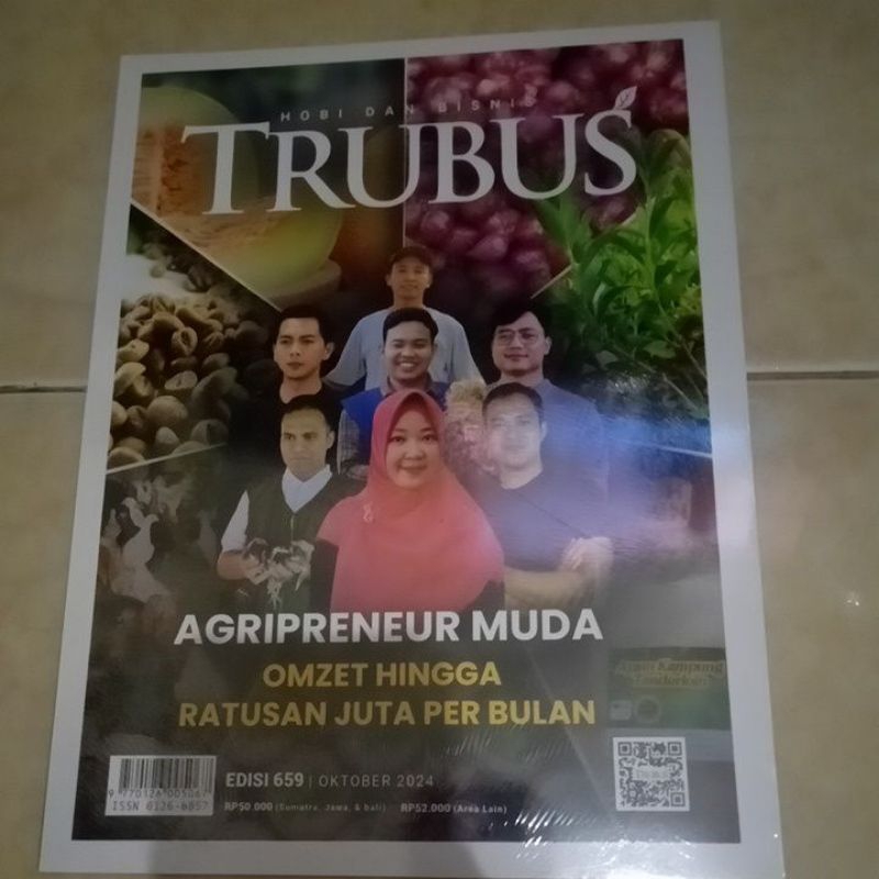 Jual Majalah Trubus edisi 659 Oktober 2024 agrib premier muda omset ...