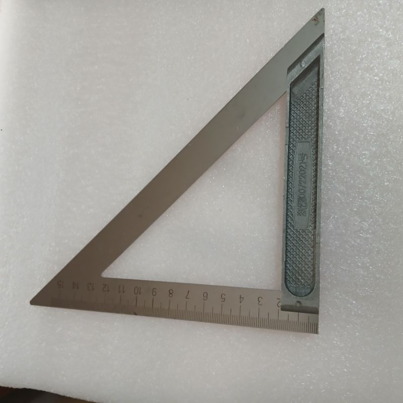 Jual PENGGARIS SEGITIGA SIKU ALUMINIUM STAINLESS | Shopee Indonesia