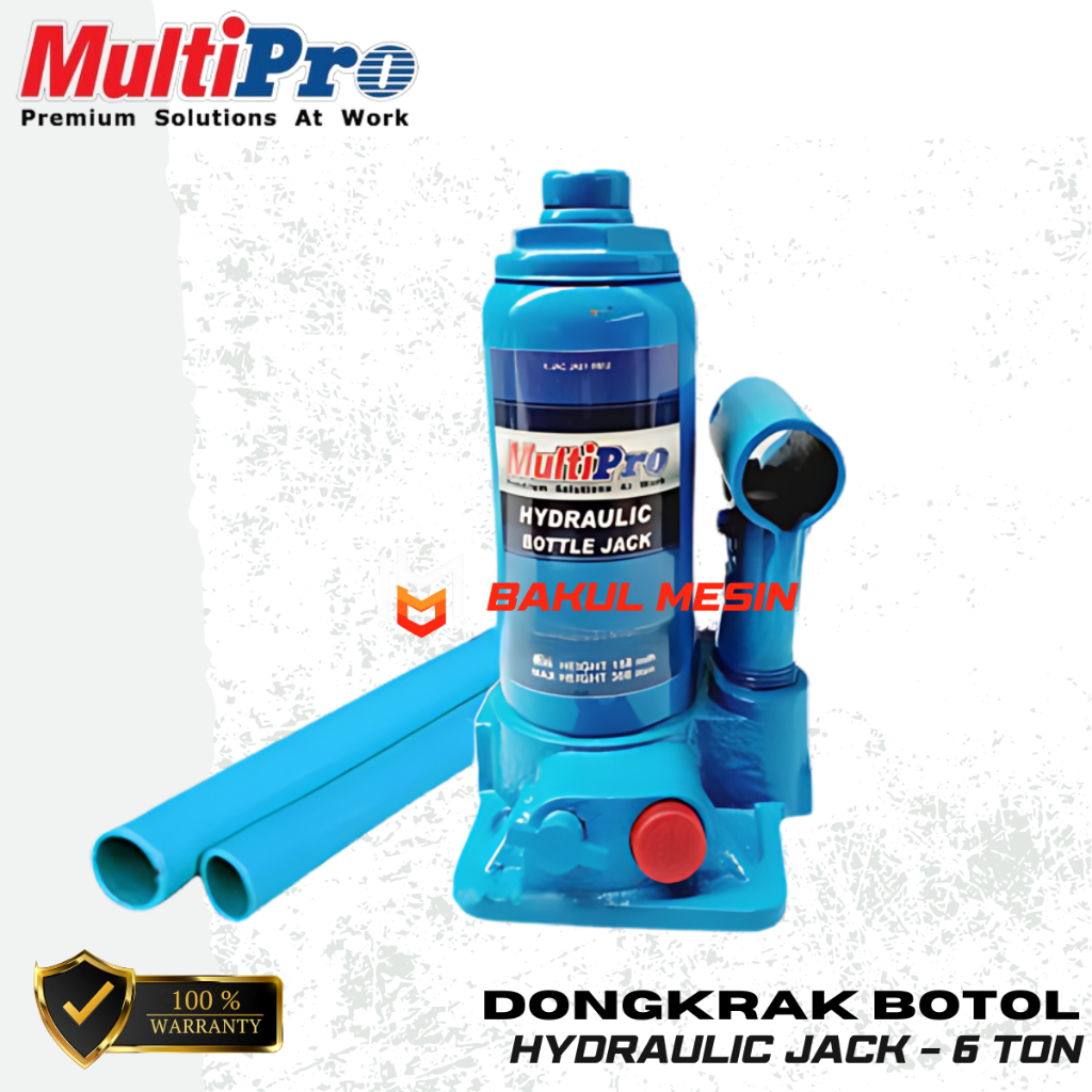 Jual MULTIPRO Bottle Jack Dongkrak Botol 6Ton MULTIPRO hydraulic jack 6 ...