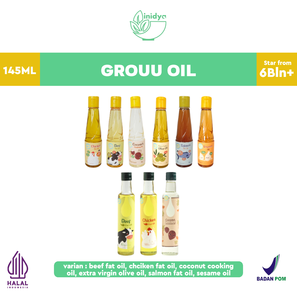 Jual GROUU Fat Oil Minyak Lemak Mpasi - Chicken Fat Oil Minyak Evoo ...