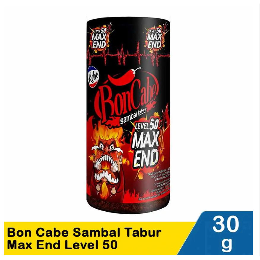 Jual Kobe Bon Cabe Sambal Tabur Max End Level 50 30 Gram | Shopee Indonesia