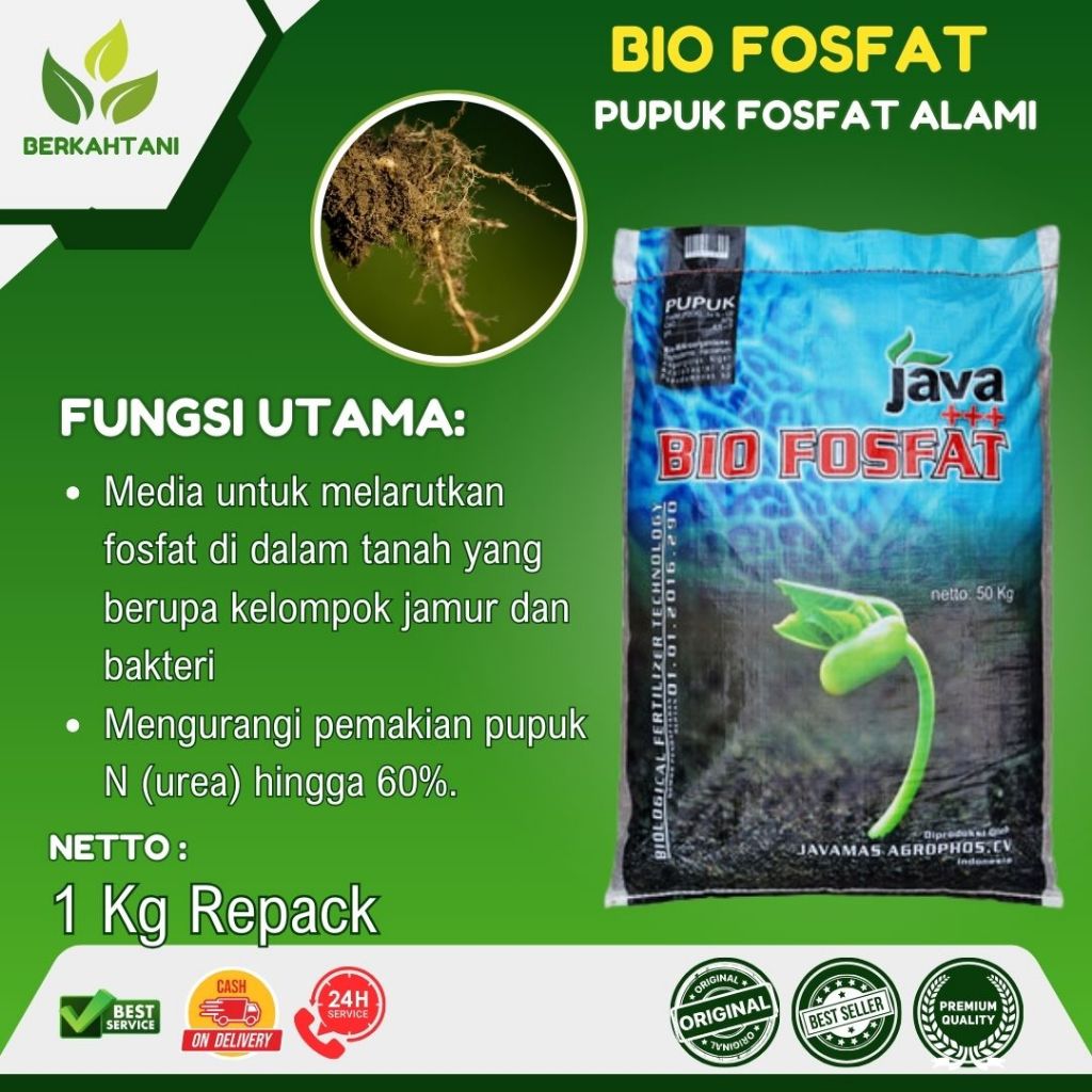 Jual Pupuk Bio Fosfat 1 Kg Pembenah Tanah Fosfat Alami | Shopee Indonesia