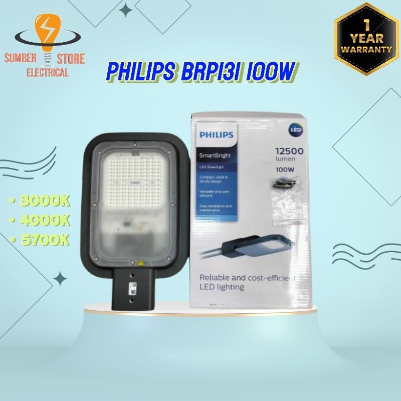 Jual PHILIPS Lampu Jalan PJU BRP131 LED 100W 220-240V | Shopee Indonesia