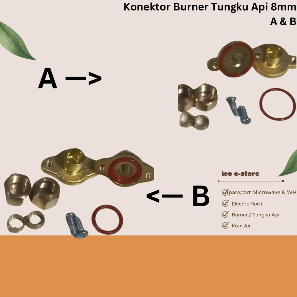 Jual Konektor Burner Tungku Api 8mm | Shopee Indonesia