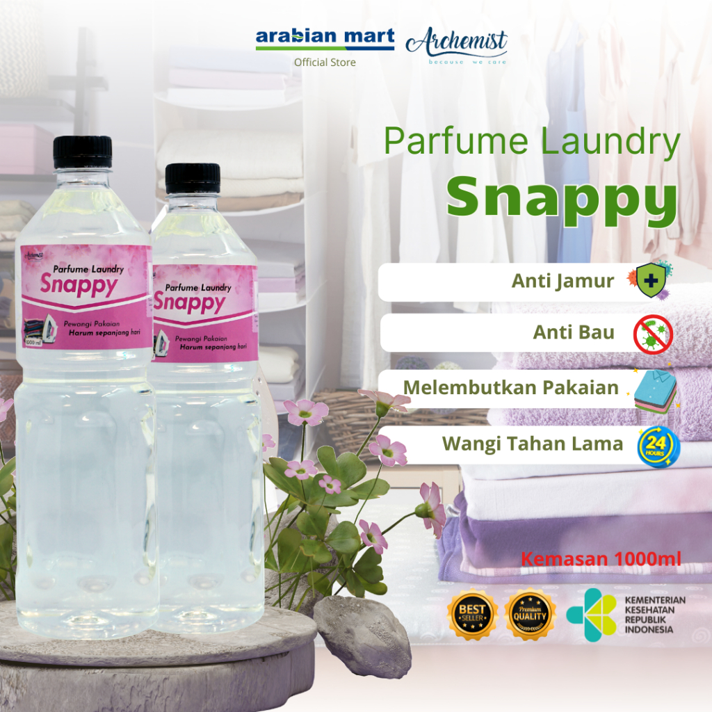 Jual Parfum Laundry Aroma Snappy Kemasan 1000ml dari Archemist Sudah ...