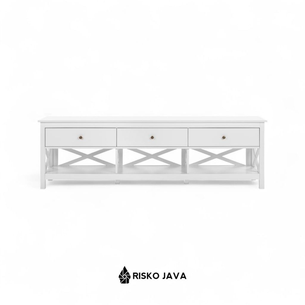 Jual Meja Tv Kayu Jati / Cabinet Tv Minimalis Duco / Rak Tv Laci ...