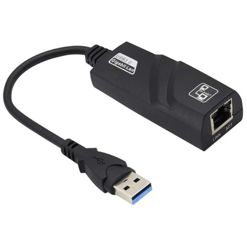 Jual Converter USB 3.0 to LAN Gigabit 10Mbps/100Mbps/1000Mbps Konverter ...