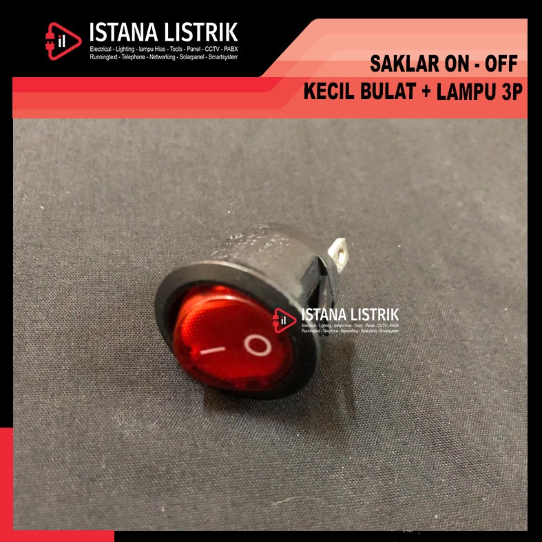 Jual SAKLAR ON - OFF KECIL BULAT + LAMPU 3P | Shopee Indonesia