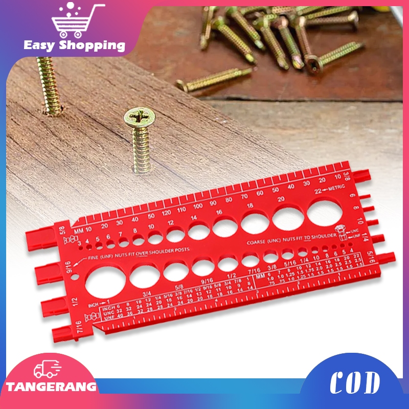 Jual Bolt And Nut Gauge Stainless Steel Alat Analisa Ukuran Baut Mur ...
