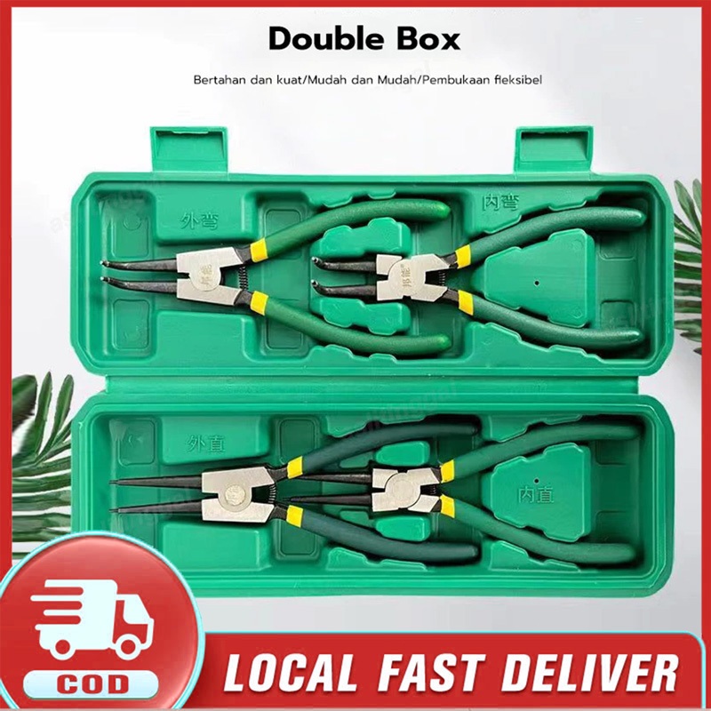 Jual COD-Tang Combination Multifungsi 4 pcs Tang Circlip tang snap ring ...