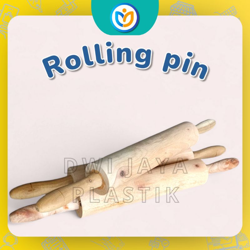 Jual ROLLING PIN KAYU - ALAT PEMIPIH ADONAN (alat penggulung adonan ...