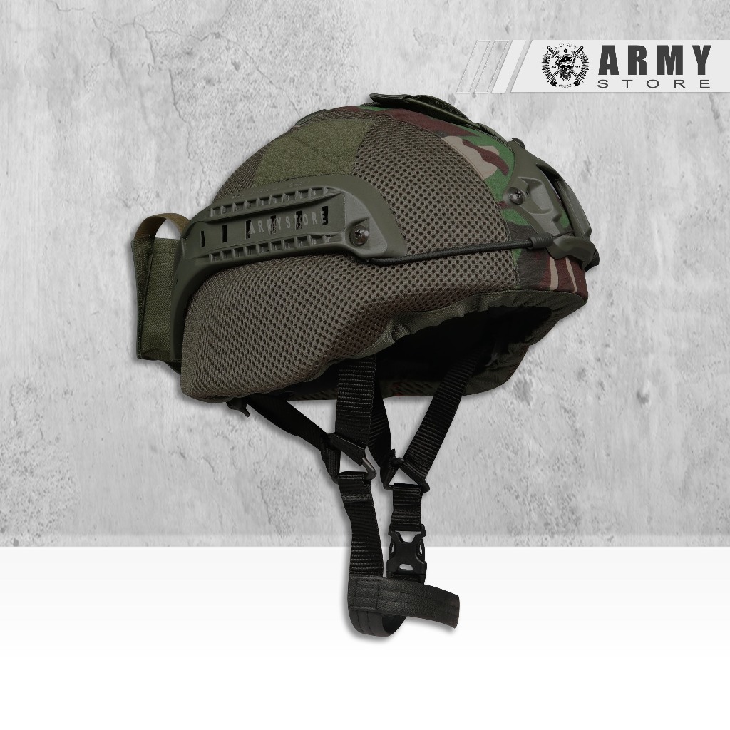 Jual helm tactical mich 2000 full cover hijau loreng | Shopee Indonesia