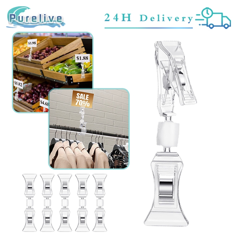 Jual 5Pcs 360 Derajat Jepit Pop Makanan Jepitan Harga Price Tag Jepitan ...