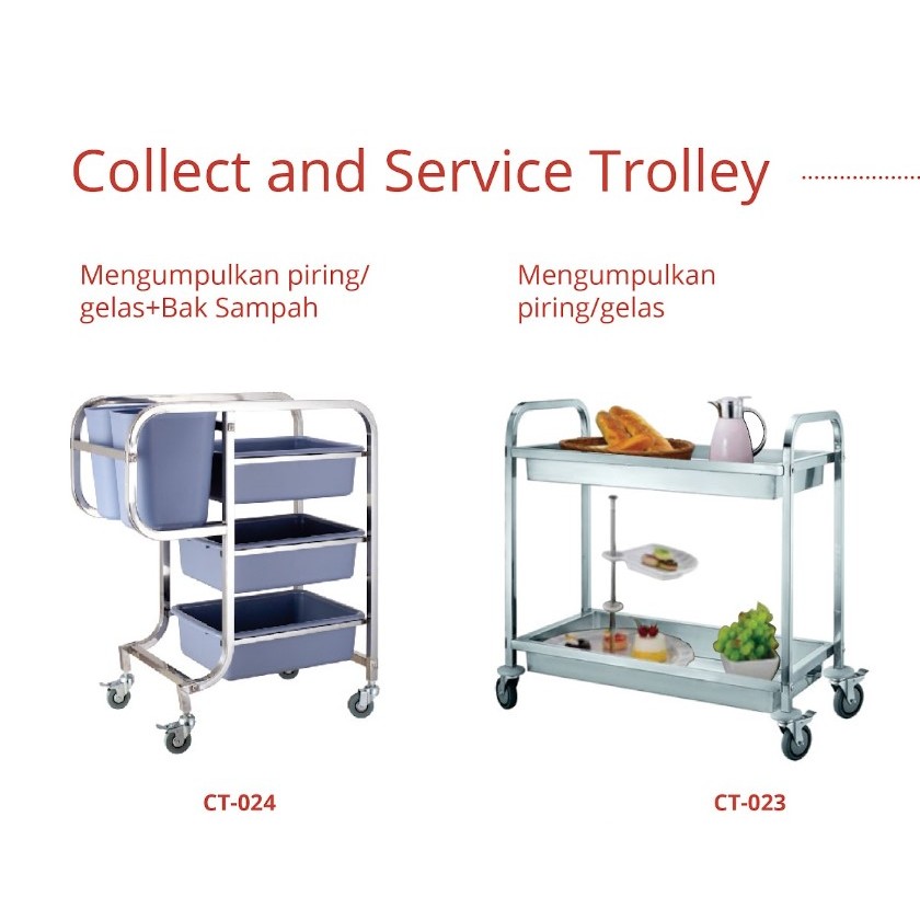 Jual Getra Collect And Service Trolley CT-024 / Troli Restoran untuk ...