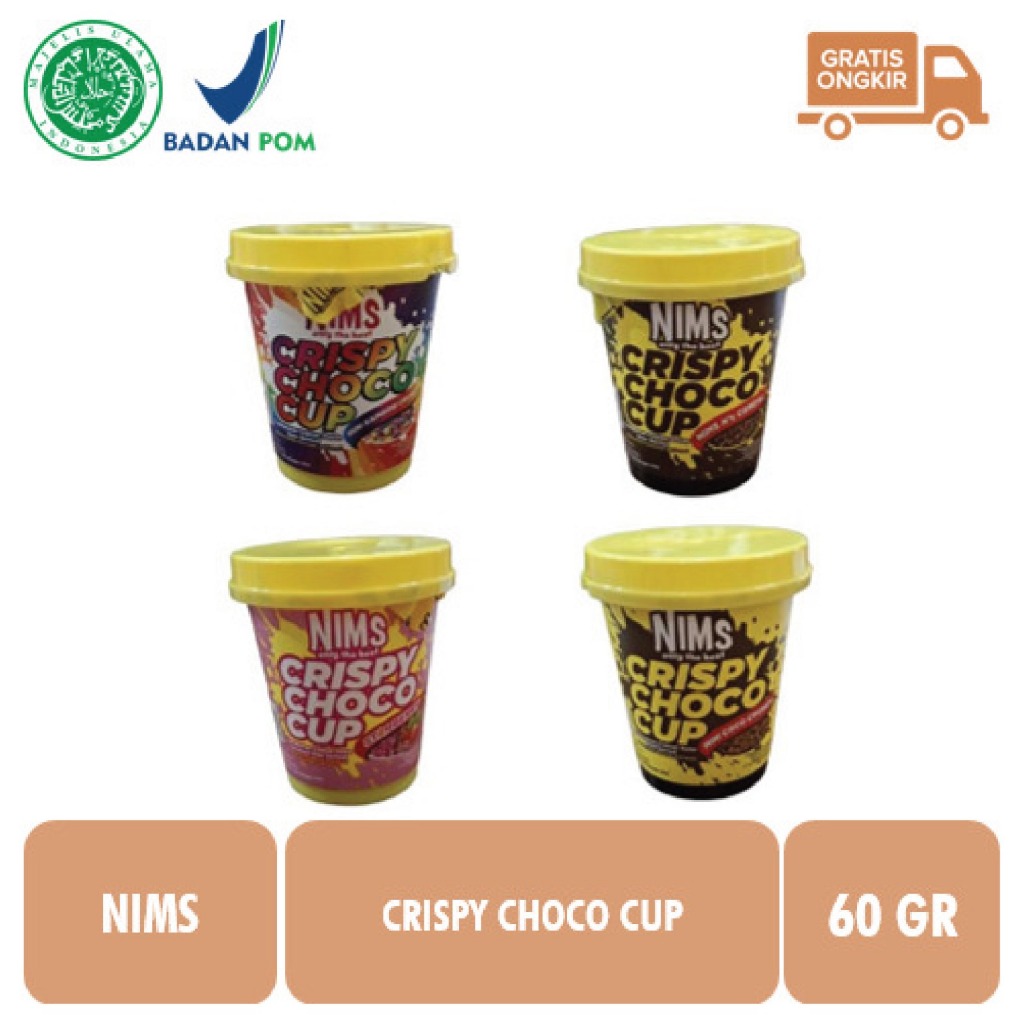 Jual NIMS Crispy Choco Cup 60GR | Shopee Indonesia